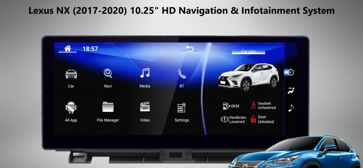 Lexus NX ( 2017- 2021 ) 10.25″ HD Touch-Screen Navigation ...