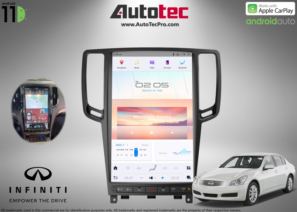 Infiniti G25/G35/G37/G37s (2007 – 2015) 14.4″ (Mark VI) 2K QHD Touch ...