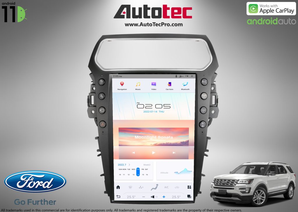 Ford Explorer (2011 – 2019) 14.4″ IPS QHD 2K Touch-Screen Android ...