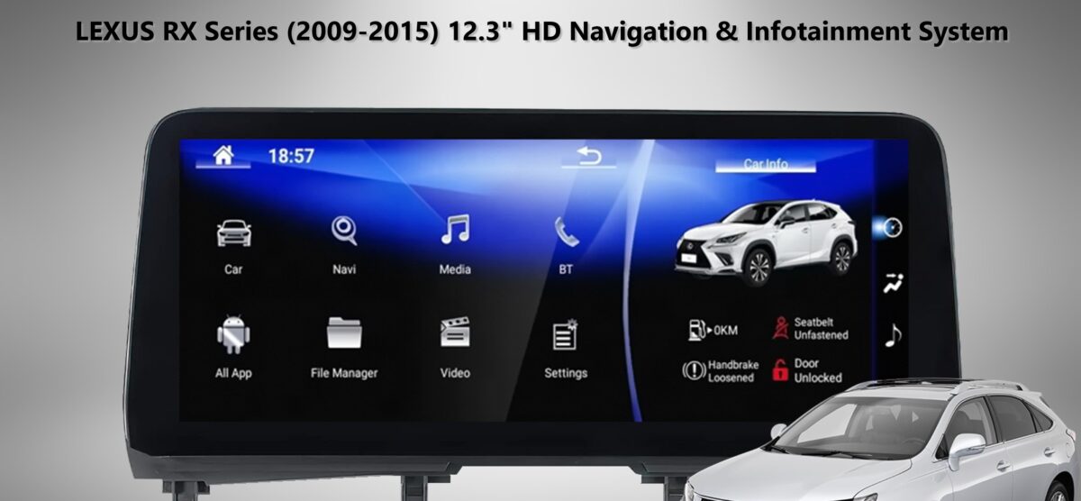 Lexus RX ( 2009- 2015 ) 12.3″ HD Touch-Screen Navigation & Infotainment ...