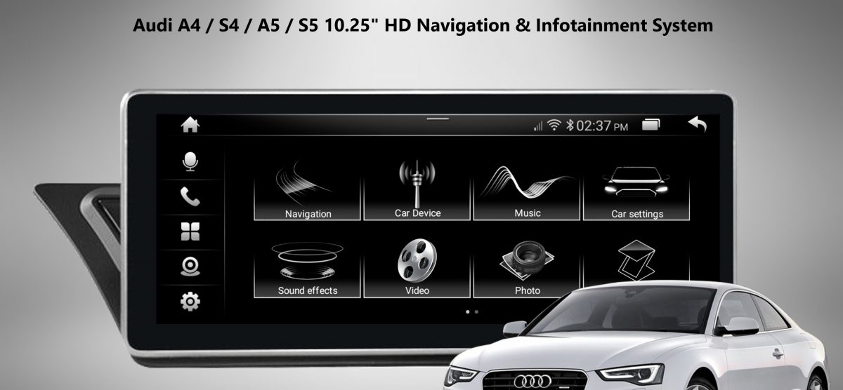 AUDI A4 / A5 (2008 – 2009) OEM FIT 10.25″ HD Touch-Screen Android ...
