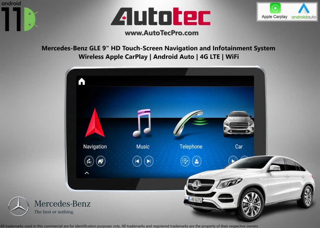 Mercedes-Benz GLE / GLS (2016-2019) W166/X166 Direct-Fit 9″ HD IPS ...