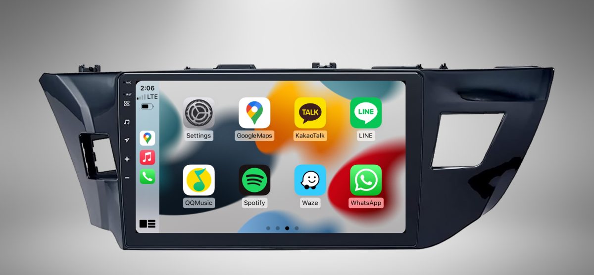 Toyota Corolla (2014 – 2016) 10.1″ HD Touch-Screen Android Navigation ...