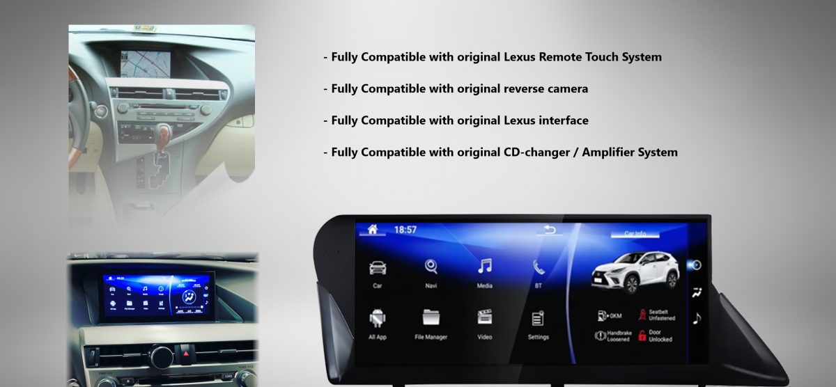 Lexus RX ( 2009- 2015 ) 10.25″ HD Touch-Screen Navigation ...