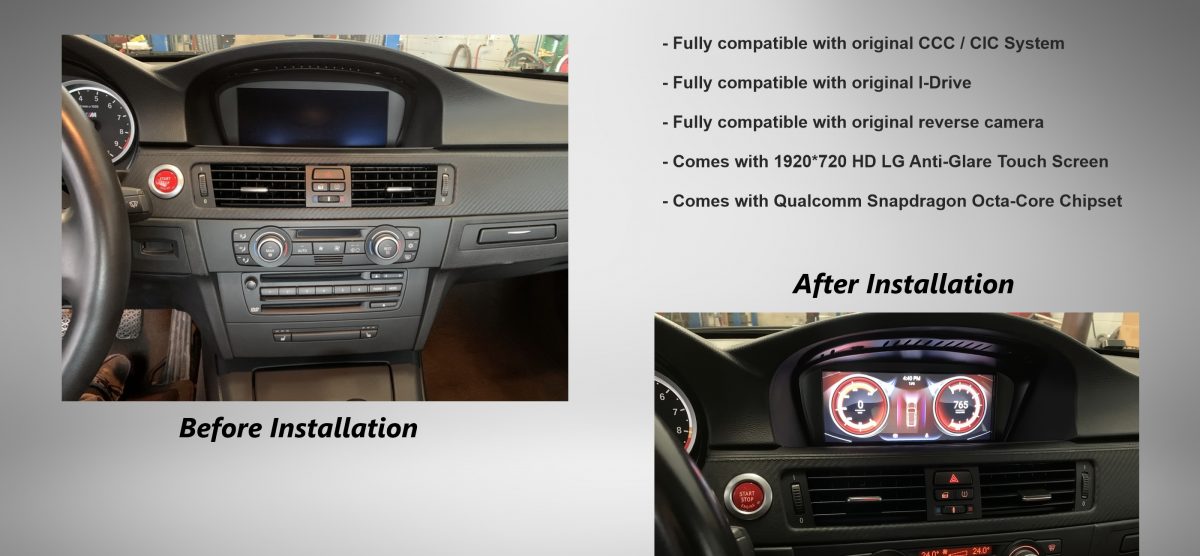 BMW 3 Series (2006 – 2012) E90 / E91 / E92 OEM FIT 8.8″ HD Touch-Screen ...