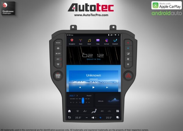 Ford Mustang (2015 – 2023) 14.4″ IPS QHD 2K Touch-Screen Android ...