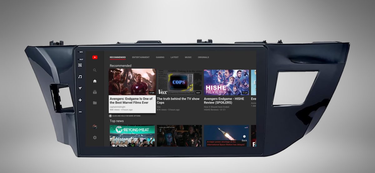 Toyota Corolla (2014 – 2016) 10.1″ HD Touch-Screen Android Navigation ...