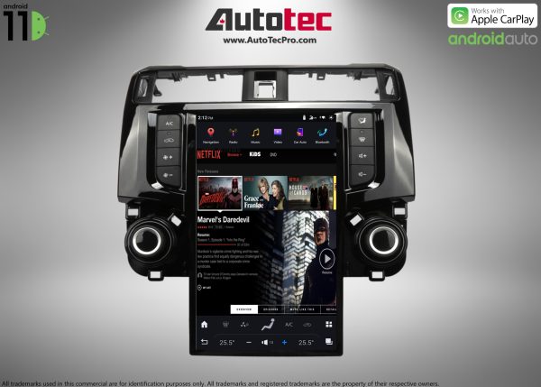 Toyota 4Runner (2009 – 2020) 13.6″ IPS HD Touch-Screen Navigation ...