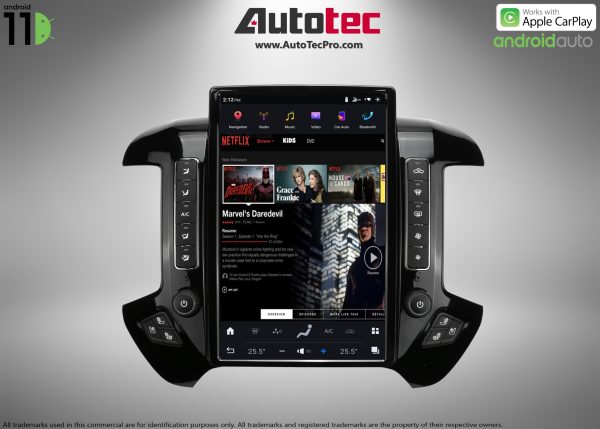 Chevrolet Silverado / GMC Sierra (2014 – 2019) 14.4″ IPS QHD 2K Touch ...