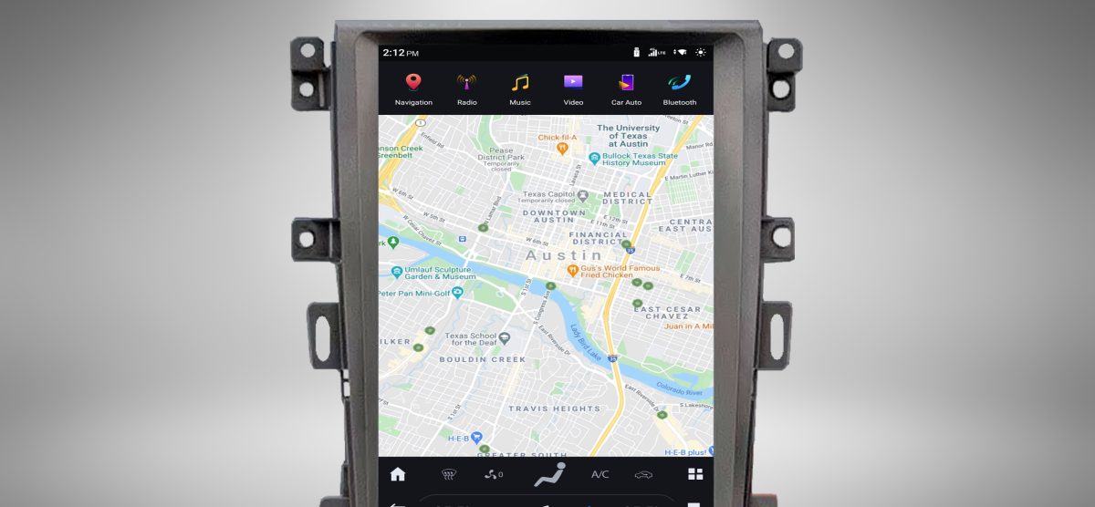 Ford Edge (2011 – 2014) 12.1″ IPS HD Touch-Screen Android Navigation ...