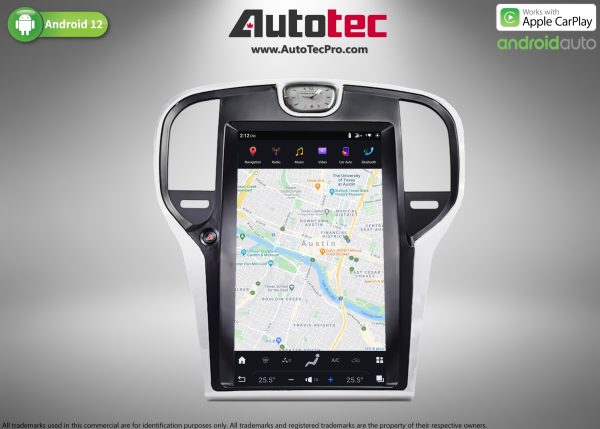 Chrysler 300 300C (2011 – 2020) 13.3″ IPS HD Touch-Screen Navigation ...