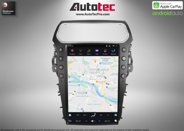 Ford Explorer (2011 – 2019) 14.4″ IPS QHD 2K Touch-Screen Android ...