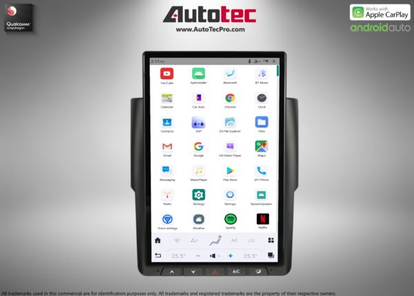 Dodge RAM (2013 – 2018) 14.4″ IPS QHD 2K Touch-Screen Android ...
