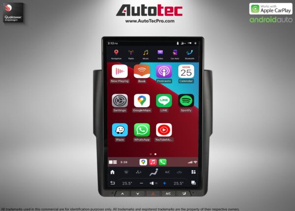 Dodge RAM (2013 – 2018) 14.4″ IPS QHD 2K Touch-Screen Android ...