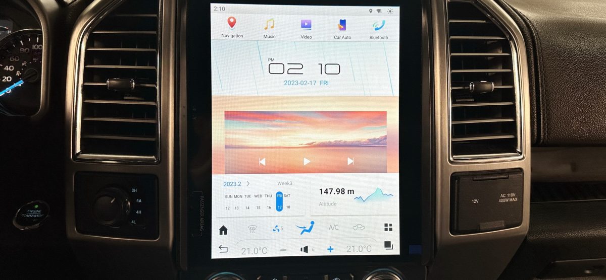 Ford F150 (2015 – 2021) 12.1″ IPS Touch-Screen Android Navigation ...