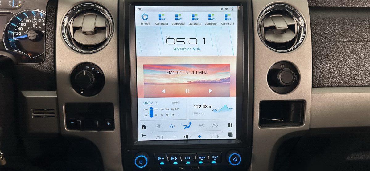 Ford F150 (2009 – 2014) 12.1″ IPS HD Touch-Screen Android Navigation ...