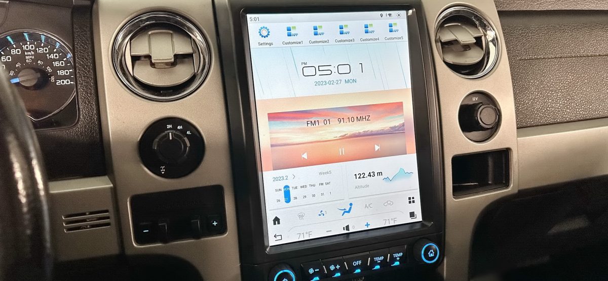 Ford F150 (2009 – 2014) 12.1″ IPS HD Touch-Screen Android Navigation ...