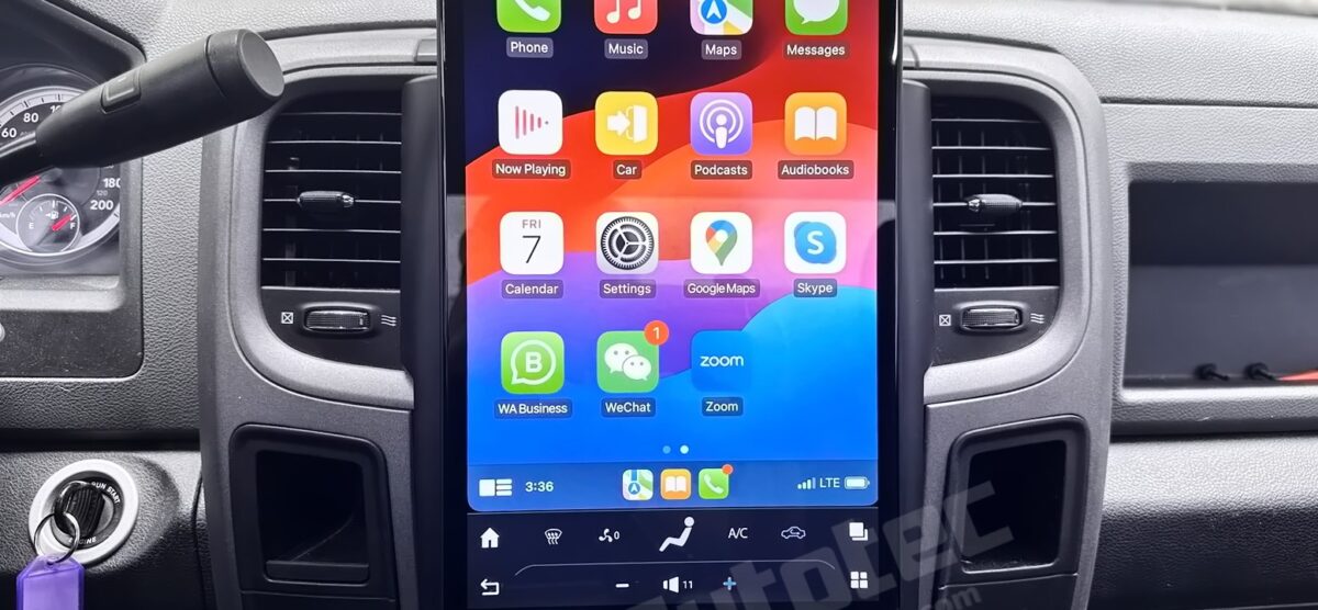 Dodge RAM (2013 – 2018) 14.4″ IPS QHD 2K Touch-Screen Android ...