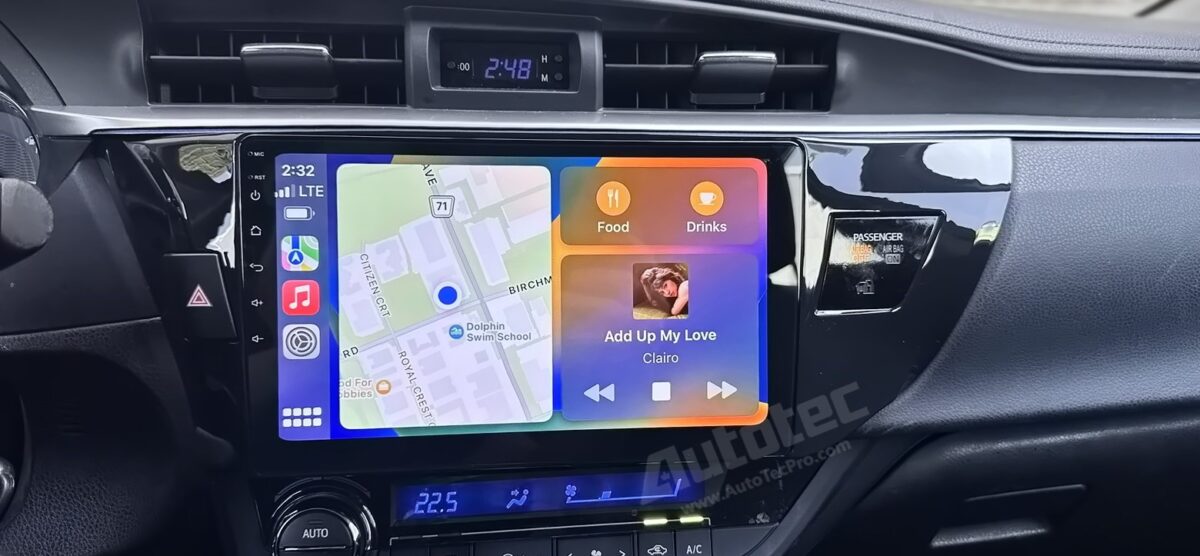 Toyota Corolla (2014 – 2016) 10.1″ HD Touch-Screen Android Navigation ...