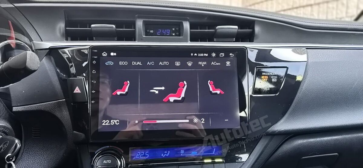 Toyota Corolla (2014 – 2016) 10.1″ HD Touch-Screen Android Navigation ...