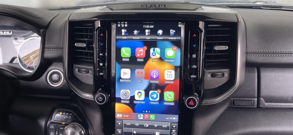 Dodge RAM (2019 – 2023) 12″ HD Tesla-Style Navigation & Infotainment ...