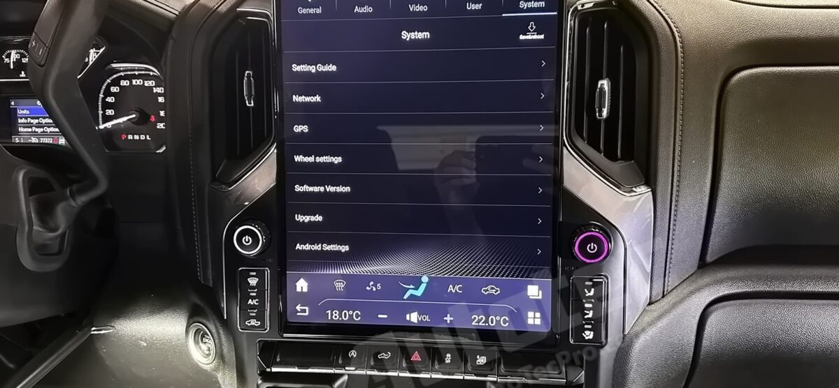 Chevrolet Silverado / GMC Sierra (2019 – 2025) 15.6″ IPS QHD 2K Touch ...