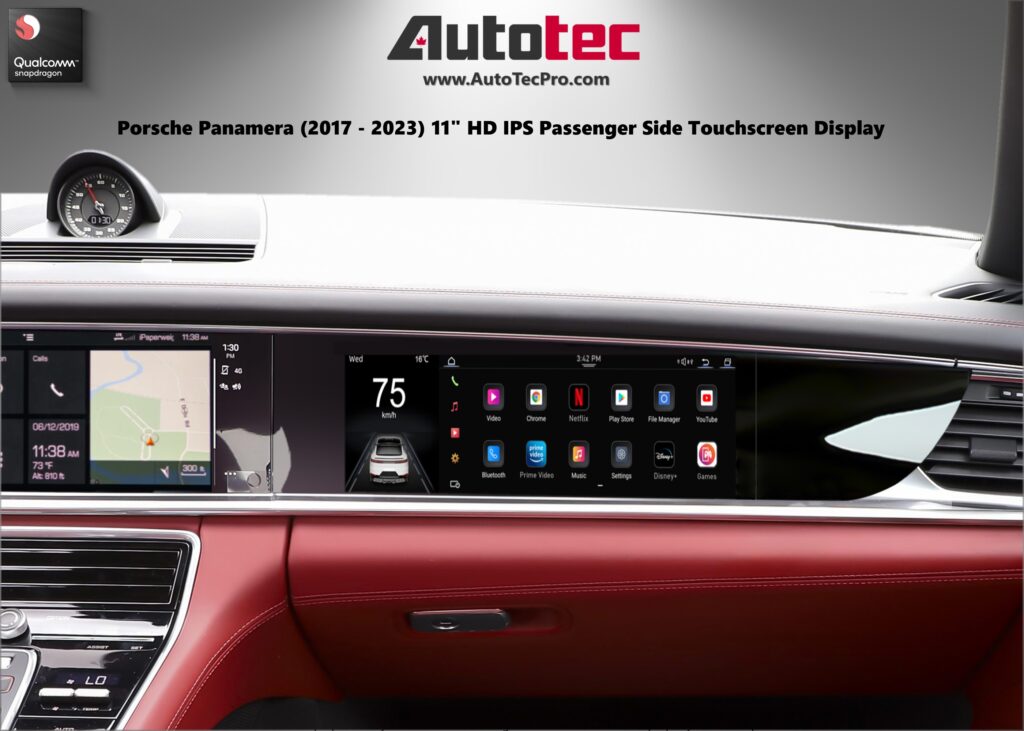 Porsche Panamera (2017 – 2023) 11″ HD IPS Passenger Side Touchscreen ...