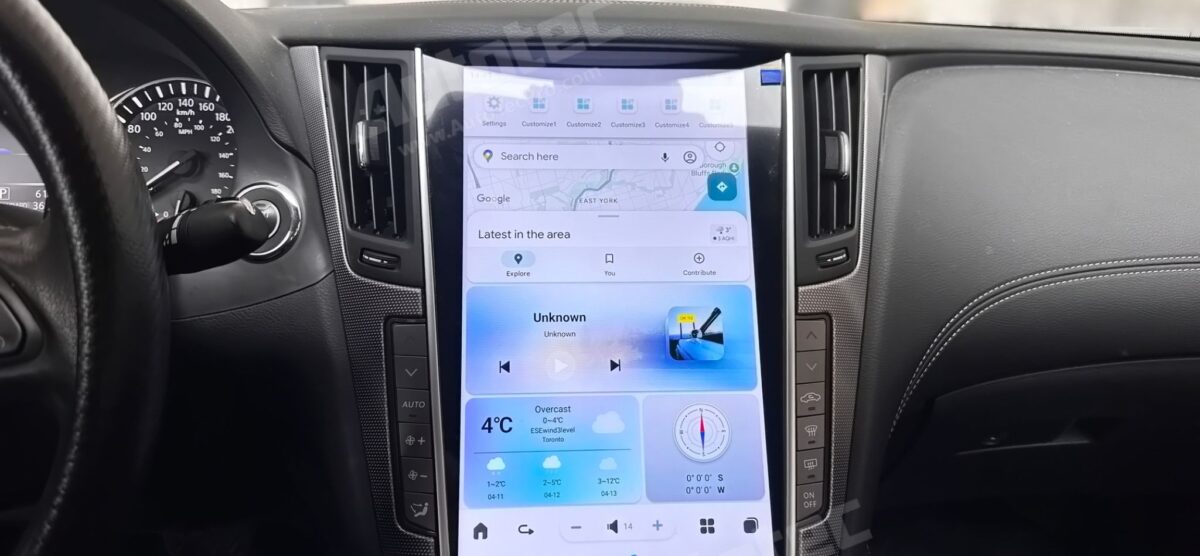 Infiniti Q50 / Q60 (2013 – 2023) 13.6″ (Mark 7) IPS HD 1080P Touch ...