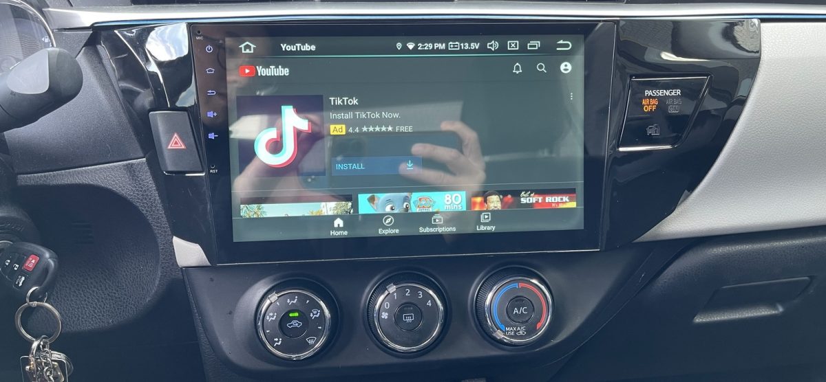 Toyota Corolla (2014 – 2016) 10.1″ HD Touch-Screen Android Navigation ...