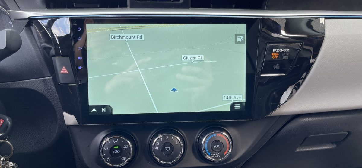Toyota Corolla (2014 – 2016) 10.1″ HD Touch-Screen Android Navigation ...