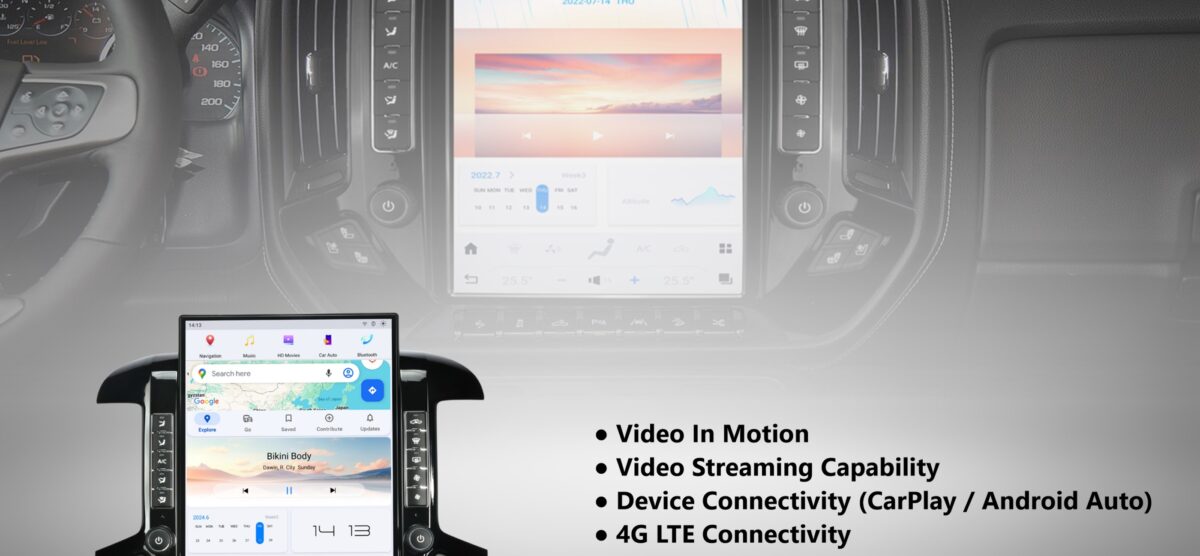 Chevrolet Silverado / GMC Sierra (2014 – 2019) 15.6″ IPS QHD 2K Touch ...